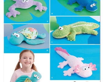 Simplicity Sewing Pattern S9806 Plush Reptiles - Etsy