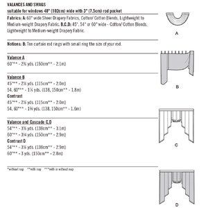 NEWUNCUT Simplicity Pattern S9571 Valances and Swags - Etsy