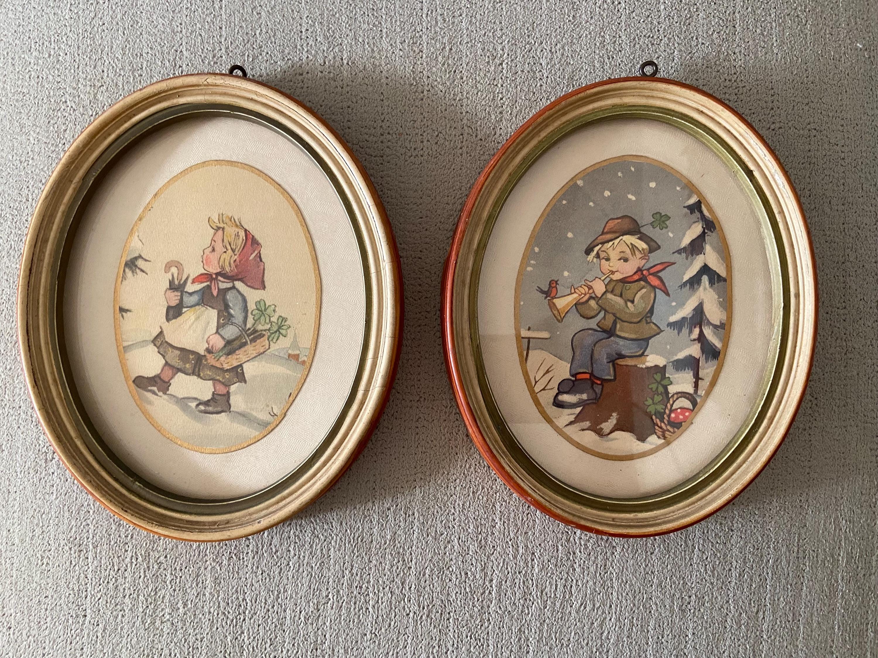 German Hummel Style Boy/girl Wall Decor - Etsy