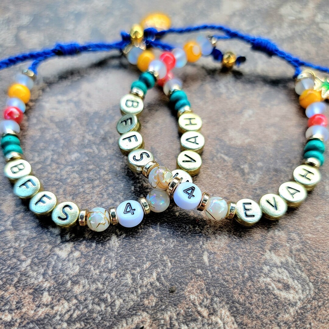 Set of Two Friendship Bracelets Nautical Seashell Jewelry Custom ...