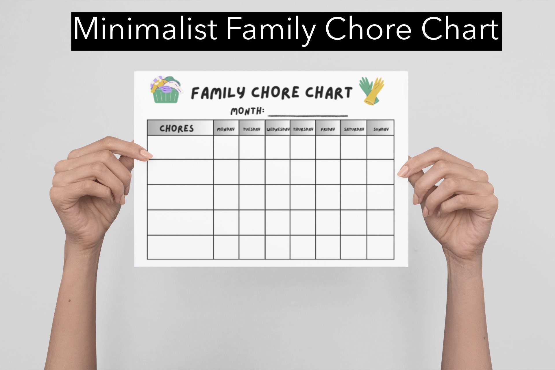 Family Chore Chart - Etsy