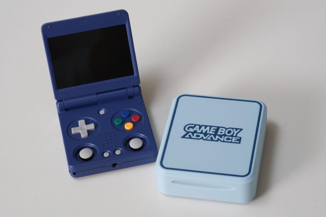 Anbernic RG34XX SP Hard Case With Magnetic Closure - Custom GBA Version ...
