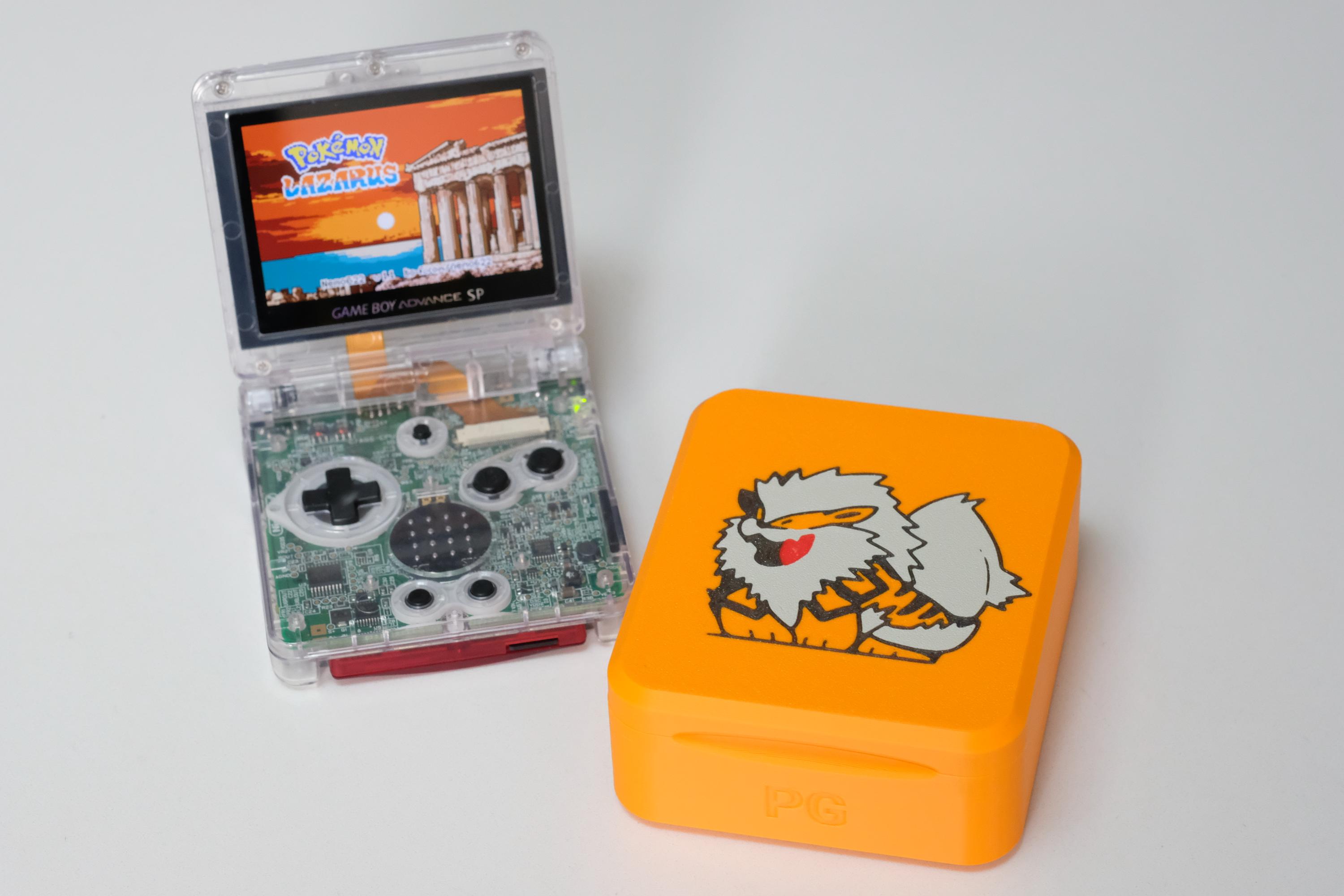 Game Boy Advance SP Hard Case With 2-cartridge Slots and Magnetic ...