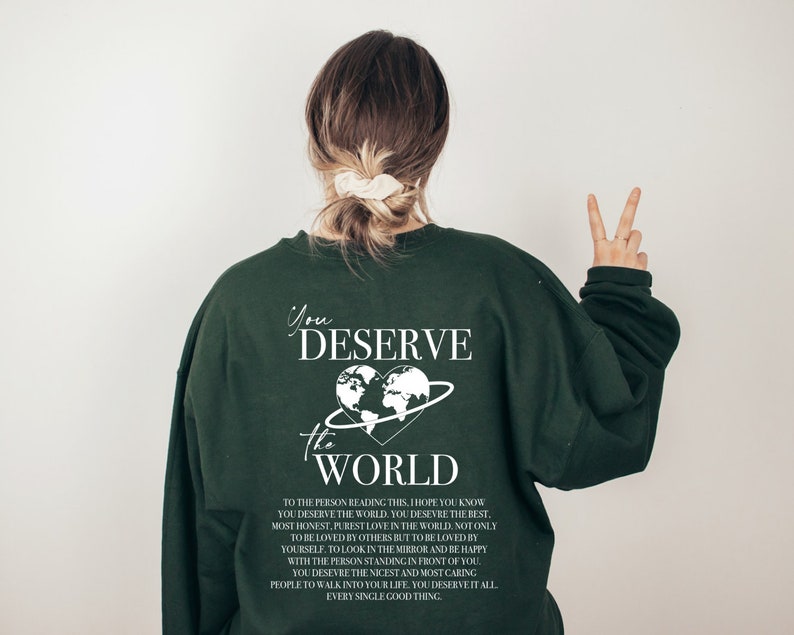 You Deserve the World SVG Positive SVG PNG Mental Health Matters ...