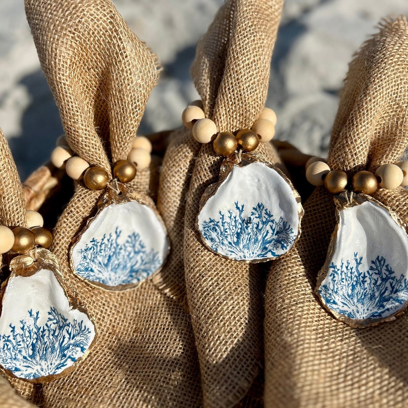 Coral Napkin Ring - Etsy
