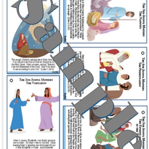 Printable Rosary Booklet How to Pray Rosary Teach Kids to - Etsy