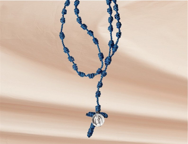 Holy Face Chaplet Rosary How to Pray Holy Face Knotted Rosary Handmade ...