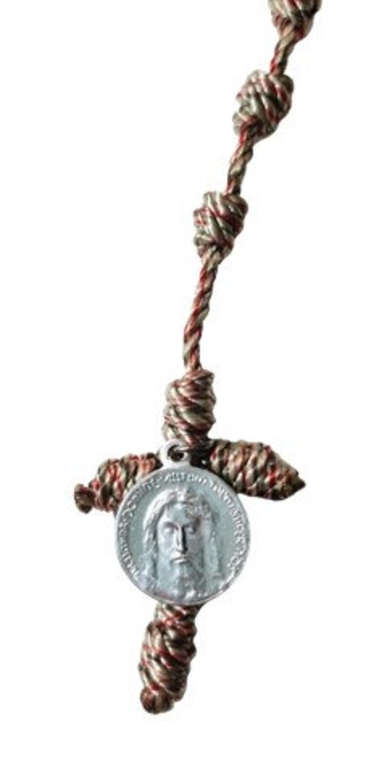 Holy Face Chaplet Rosary How to Pray Holy Face Knotted Rosary Handmade ...