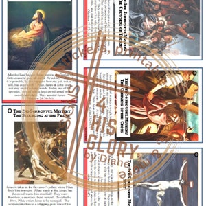 Printable Rosary Booklet How to Pray Rosary Teach Kids to Pray Rosary ...