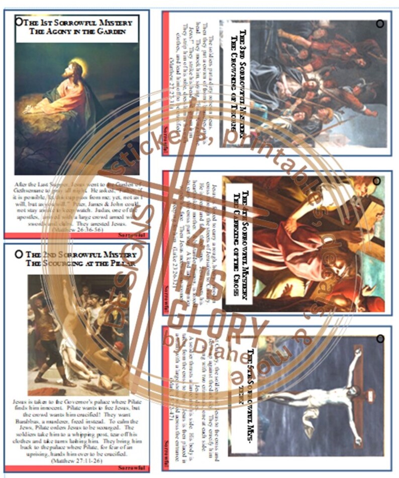 Printable Rosary Booklet How to Pray Rosary Teach Kids to Pray Rosary ...