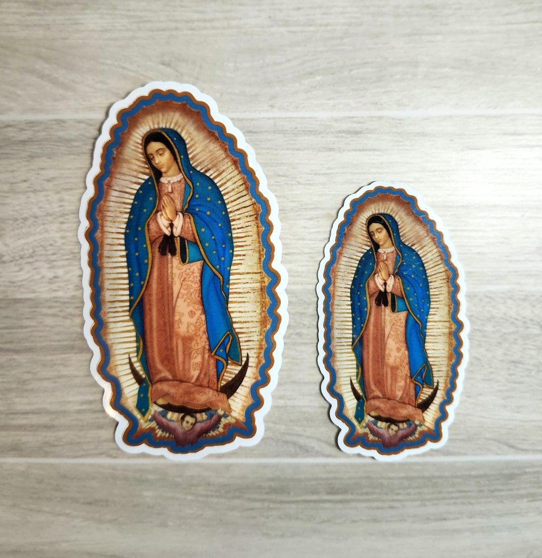 Our Lady of Guadalupe 2 Sizes Waterproof Vinyl Sticker Beautiful Colors ...