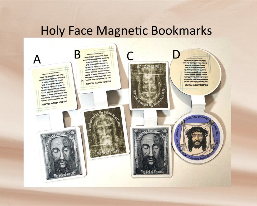 Holy Face Magnetic Bookmark Heavy Duty W/full Magnet to Protect Page ...