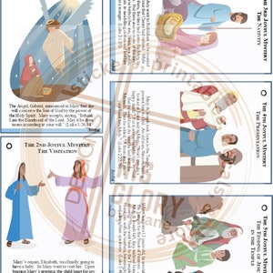 Printable Rosary Booklet How to Pray Rosary Teach Kids to Pray Rosary ...