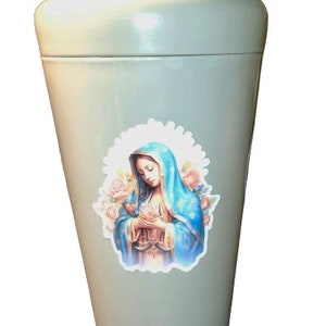 Blessed Mother Mary 2 Sizes Beautiful Hail Mary Waterproof Vinyl ...