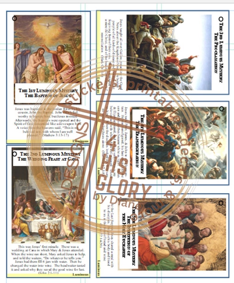 Printable Rosary Booklet How to Pray Rosary Teach Kids to Pray Rosary ...