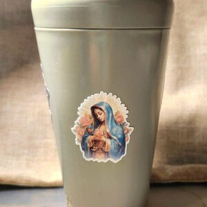 Blessed Mother Mary 2 Sizes Beautiful Hail Mary Waterproof Vinyl ...