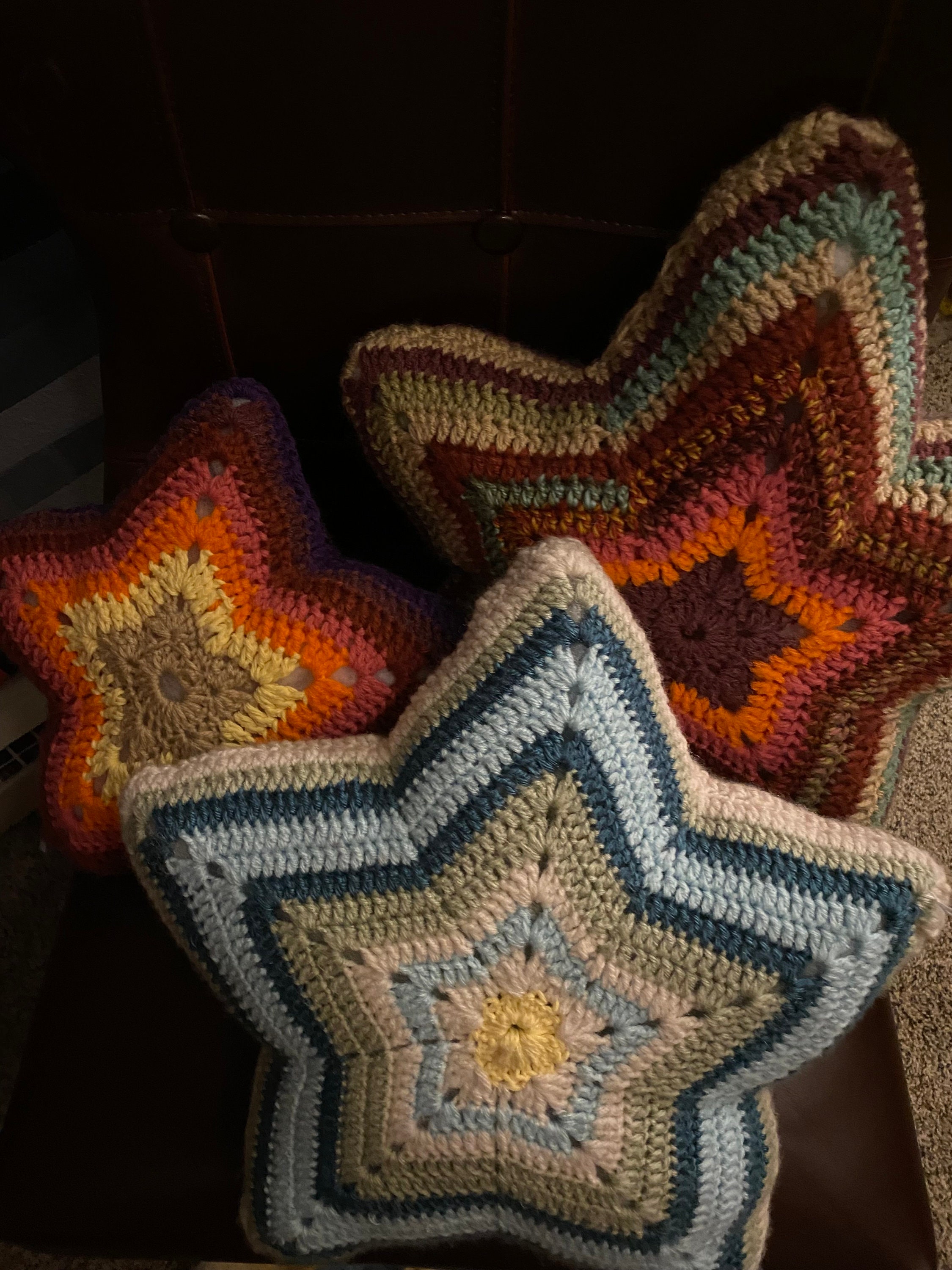 Crochet Star Pillow - Etsy