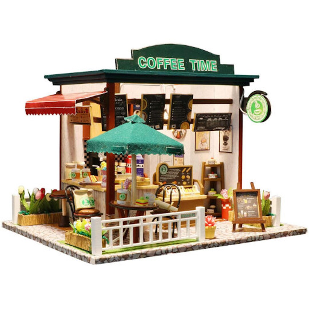 Miniature Coffee Shop Kit - Etsy