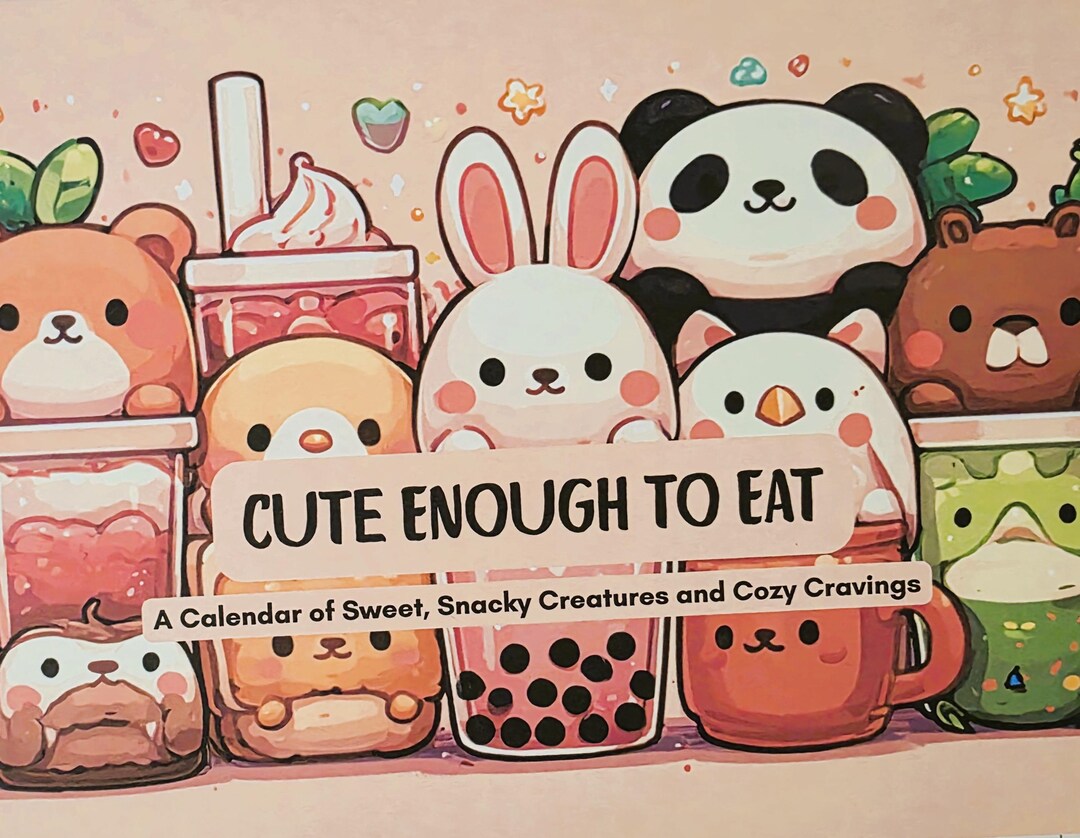 Chibi Snack Animal Calendar 2026 – Funny & Adorable Gifts - Etsy