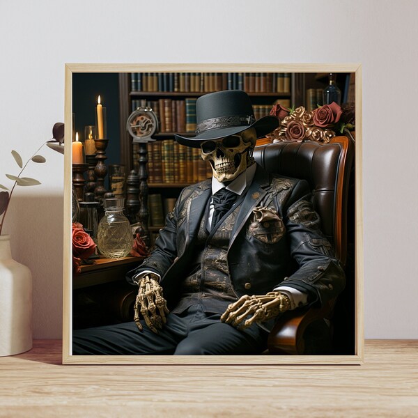 Skeleton Poster - Etsy