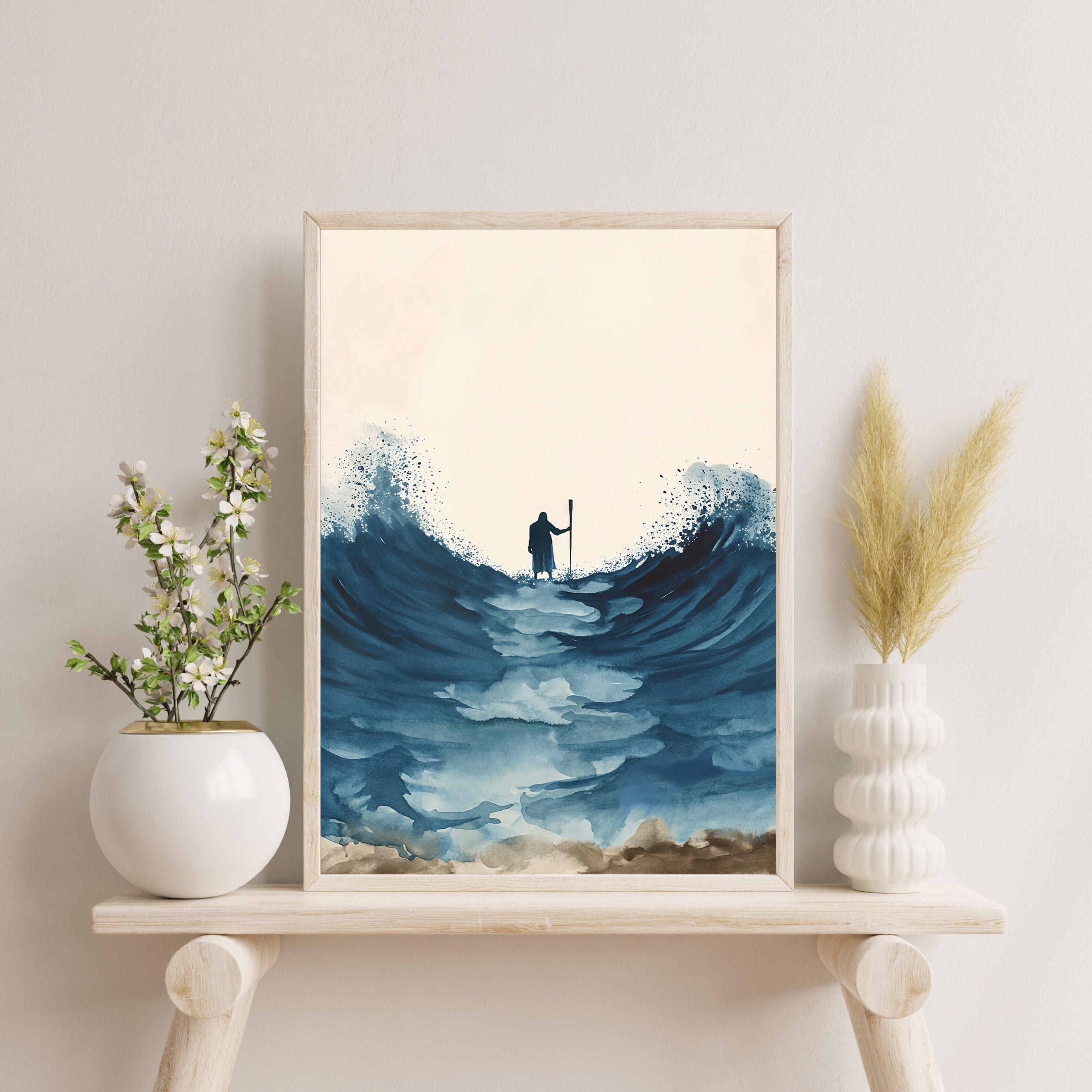 Christian Wall Art Watercolor Paintings Set of 3 the Last Supper Jesus ...