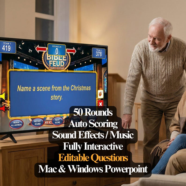 Friendly Feud Bible Games, Christian Family Interactive Powerpoint ...