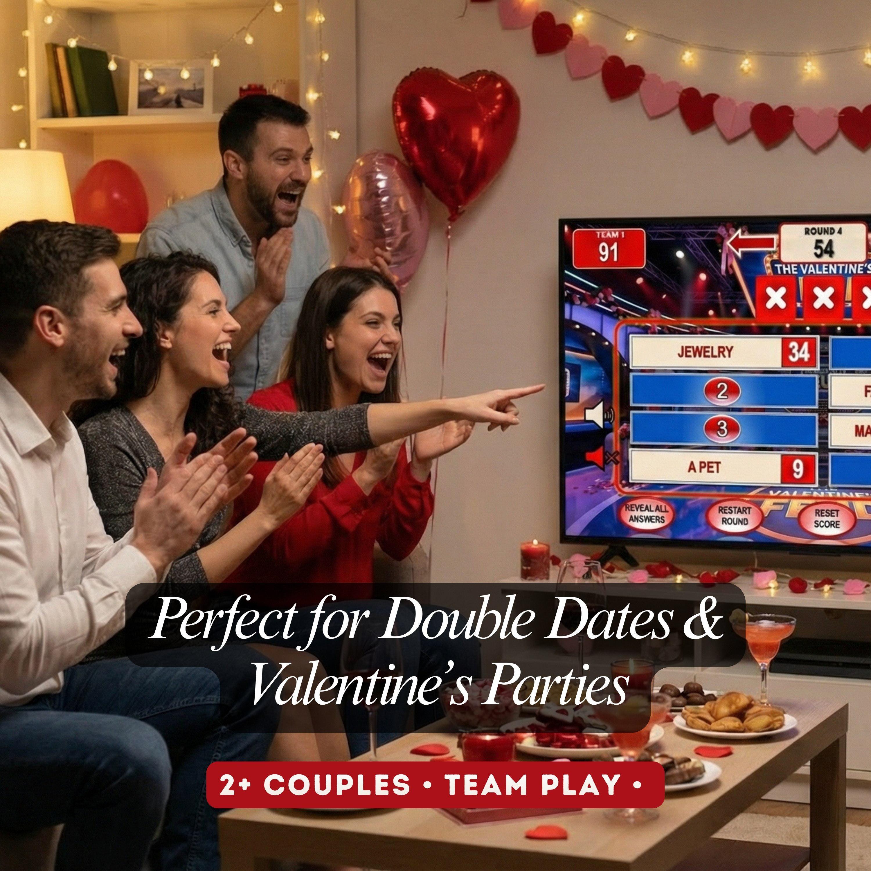 Valentines Game Friendly Feud Powerpoint Template, Valentine ...