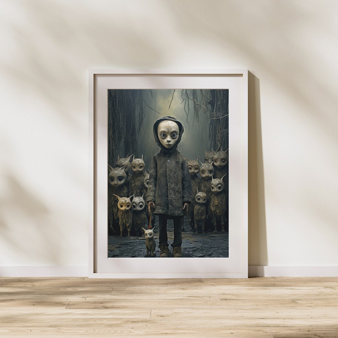 Halloween Art Print Dark Gothic Horror Poster Scary Halloween - Etsy