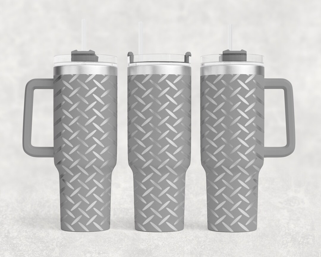 Diamond Plate Laser Engraved Full Wrap for 40oz Tumbler, Digital ...