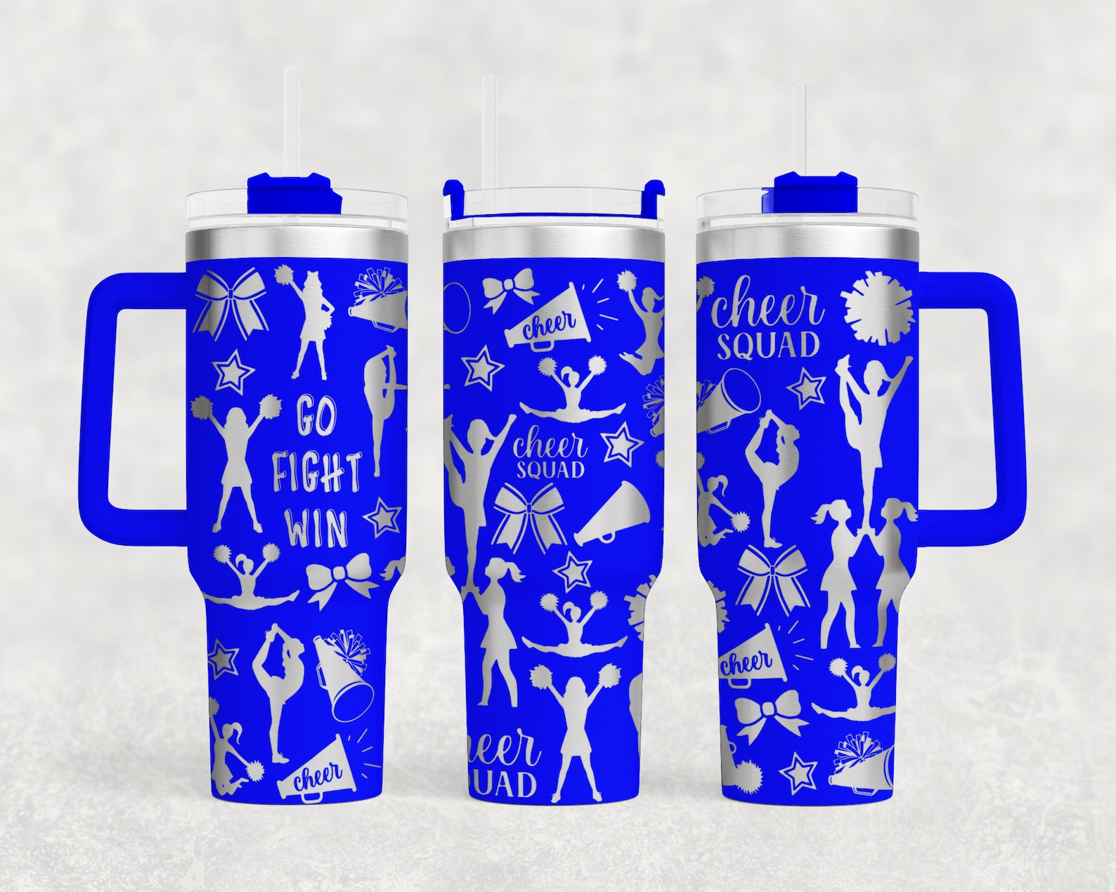 Cheer Laser Engraved Full Wrap for 40oz Tumbler, Digital Download ...