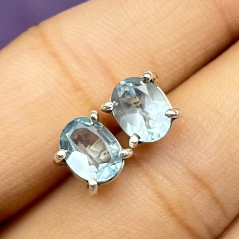 Aquamarine Earrings - Etsy