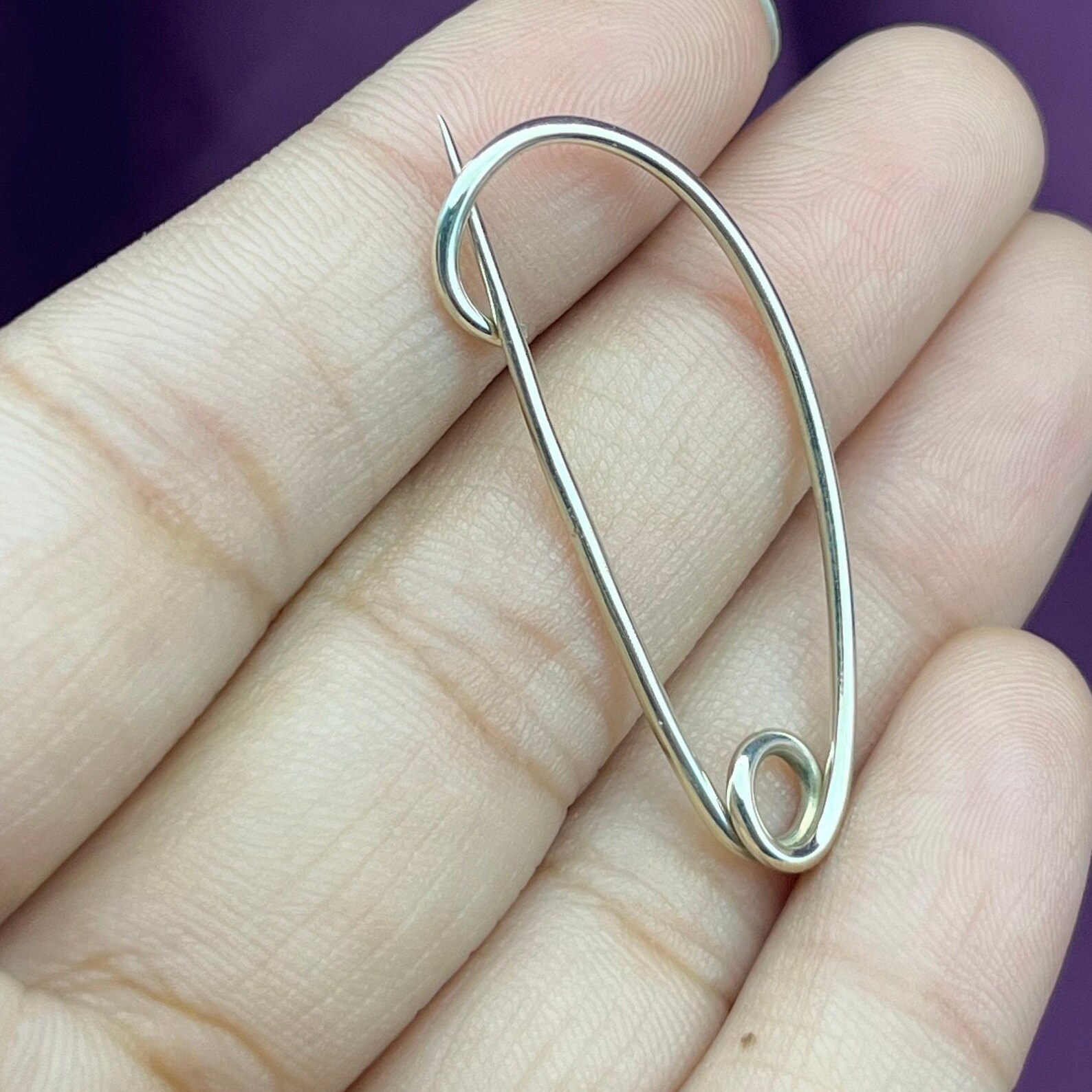 925 Sterling Silver Brooches, Minimalist Scarf Pin Brooches, Simple ...