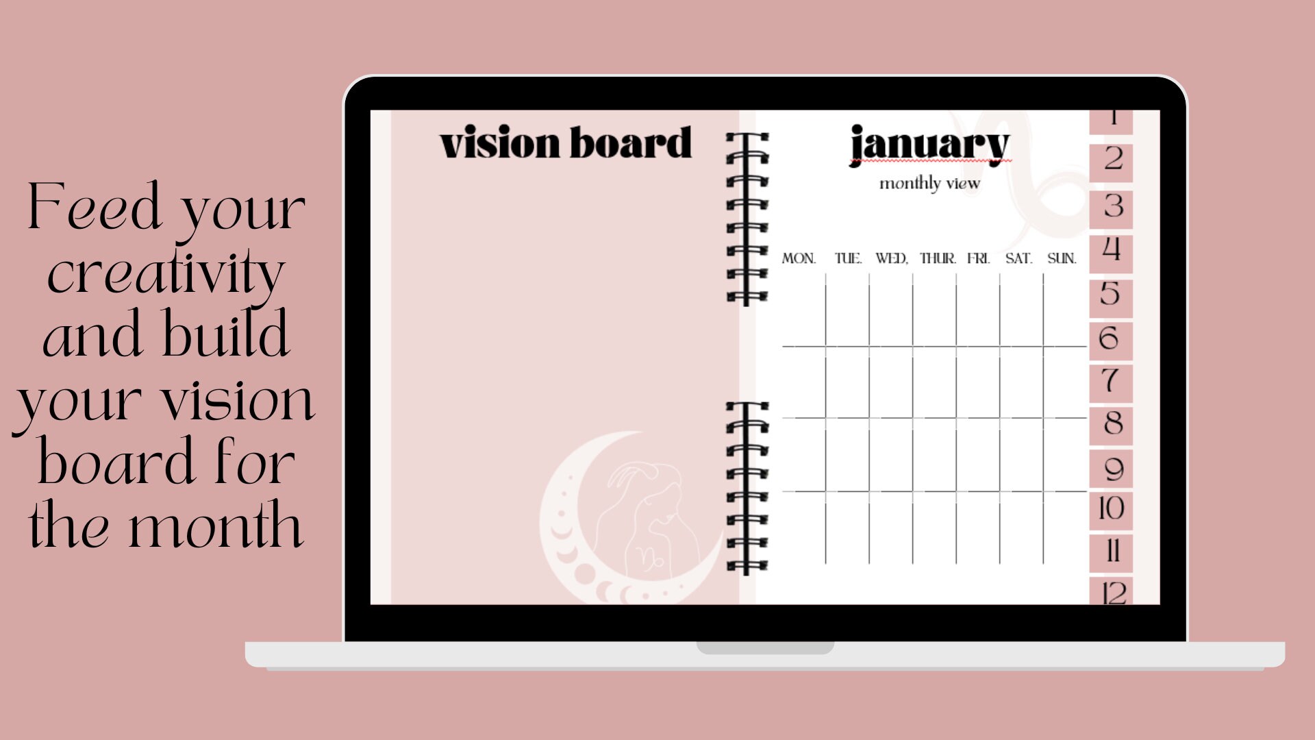 GEMINI Planner - Astrology & Zodiac Digital Weekly Templates, Undated ...