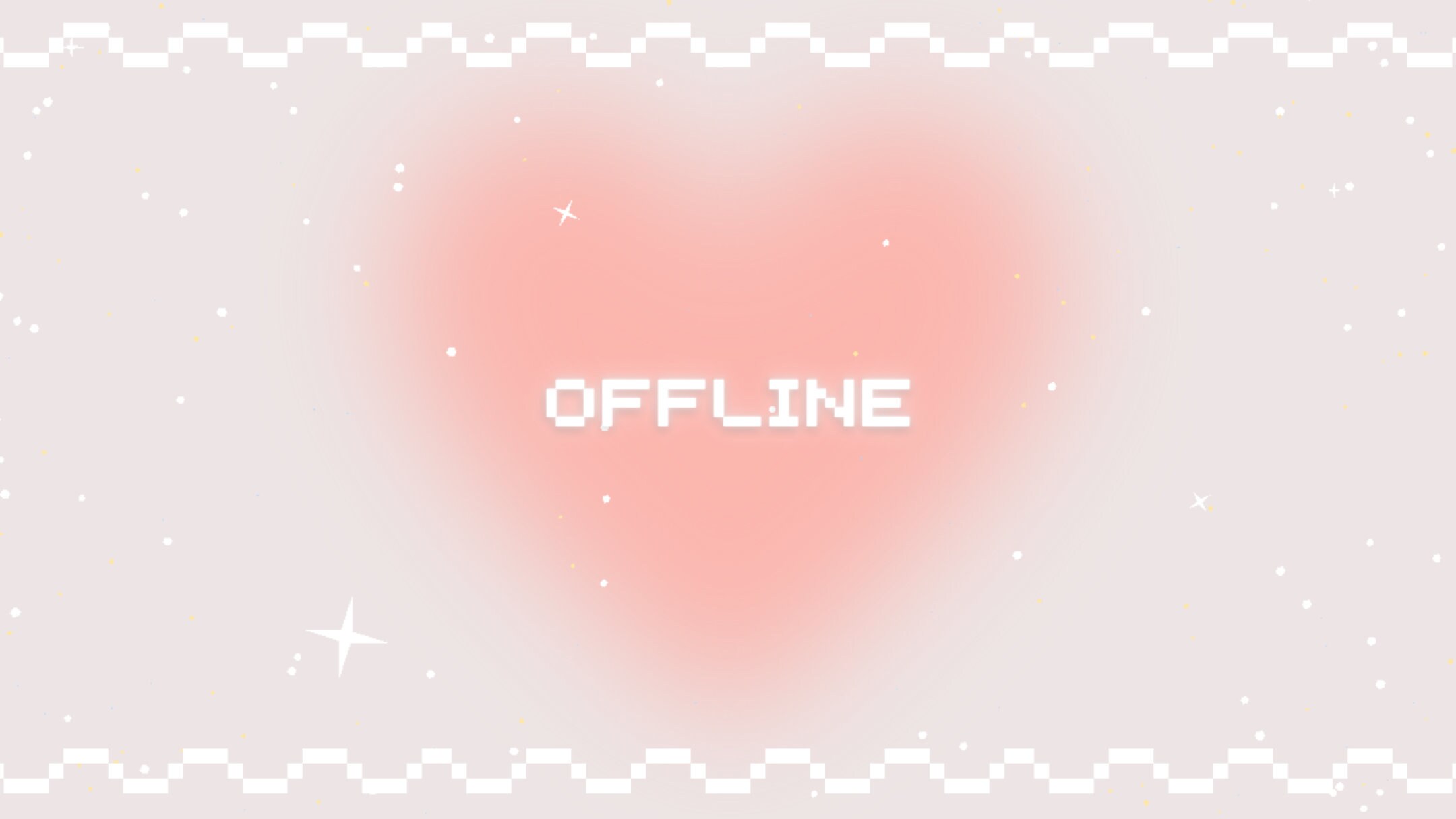Pastel Pink Heart Animated Stream and Twitch Package / Pixel / Overlay ...