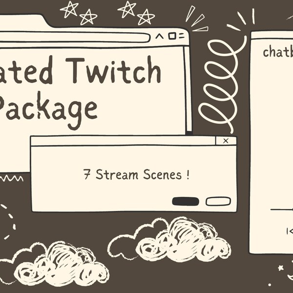Doodle Stream Overlay - Etsy