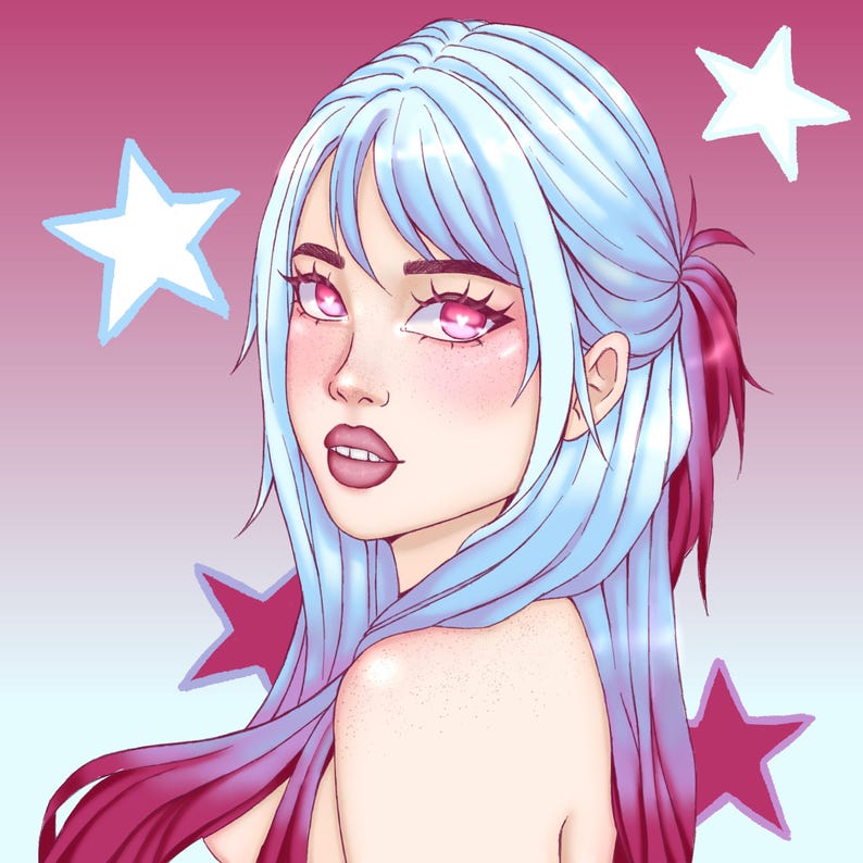 Custom Profile Picture | Personalized Anime Icon | Commission Digital ...