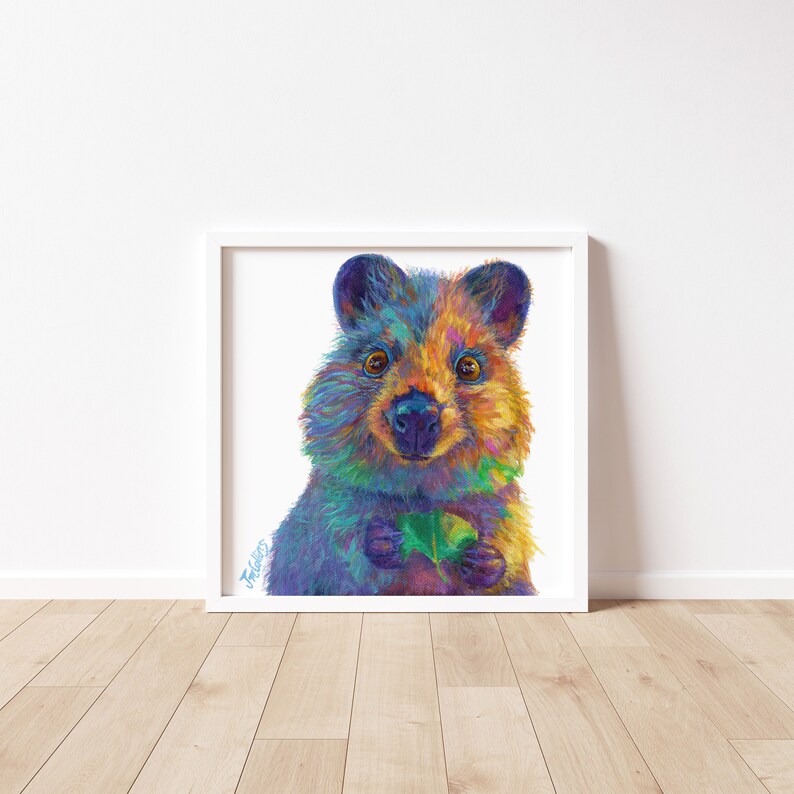 Kevin the Quokka Art Print, Australian Animal Nursery Decor - Etsy