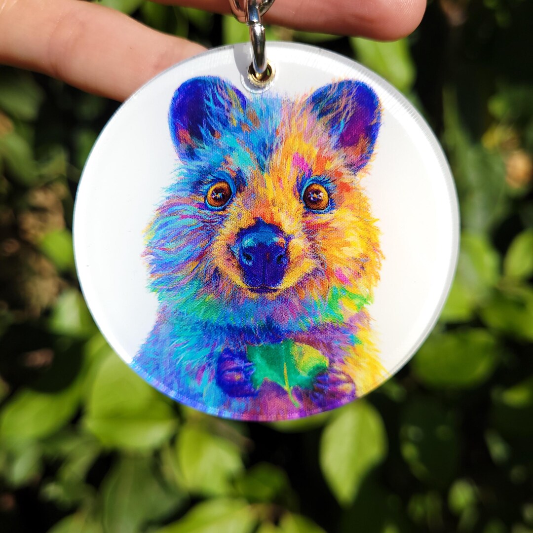 Kevin the Quokka Keychain, Ring, Bag Clip, Australian Souvenir Gift ...