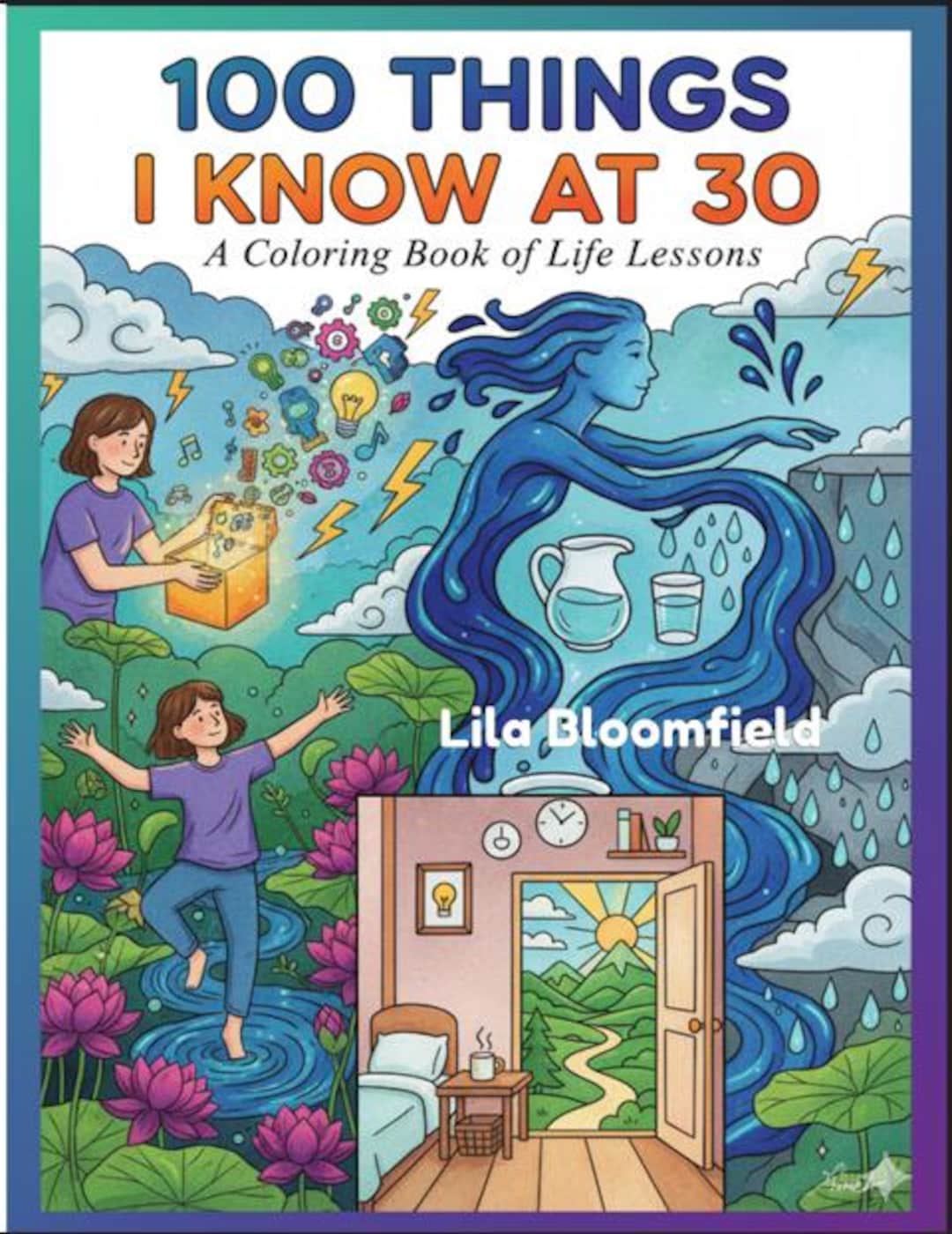 100 Life Lessons Adult Coloring Book | Printable PDF for Mindfulness ...