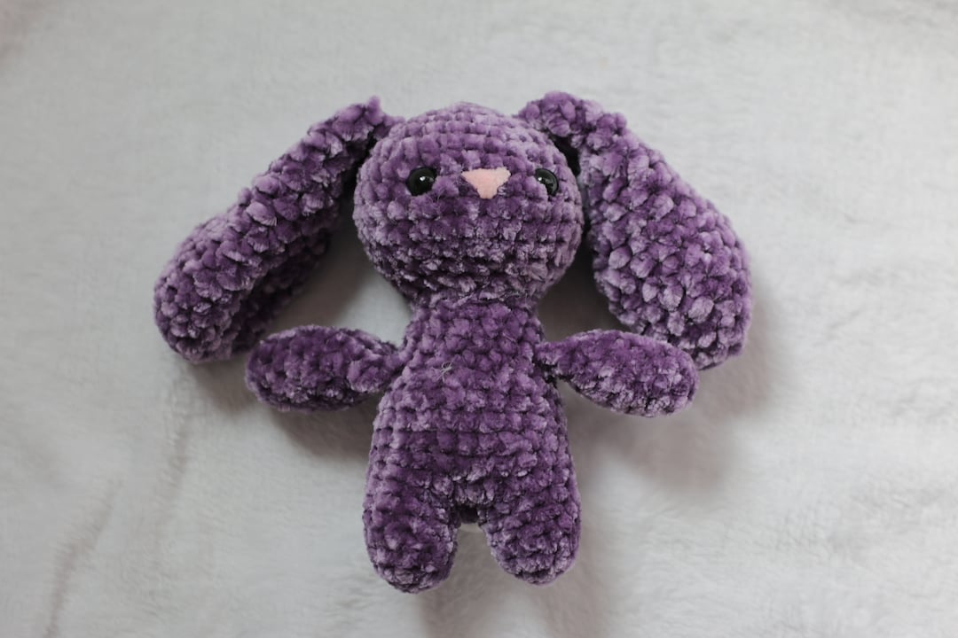 Handmade Cute Purple Bunny - Etsy