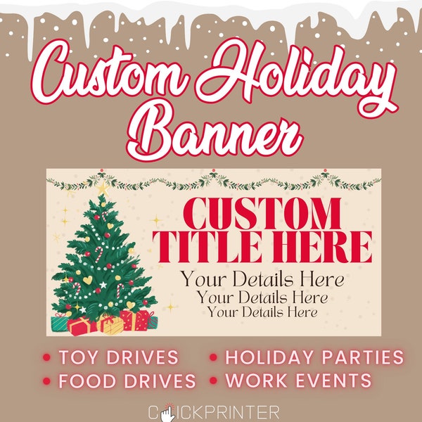 Holiday Banner - Etsy