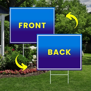 CUSTOM YARD SIGNS | 1-day Production | Fast Shipping | Single & Double ...