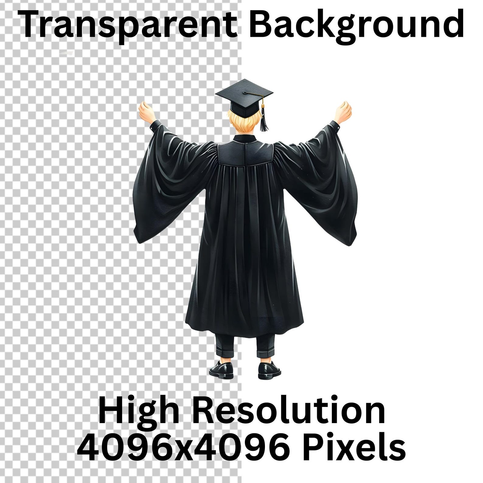 26 Graduation Guy Clipart, Black Suit Graduate Clipart, Graduation ...