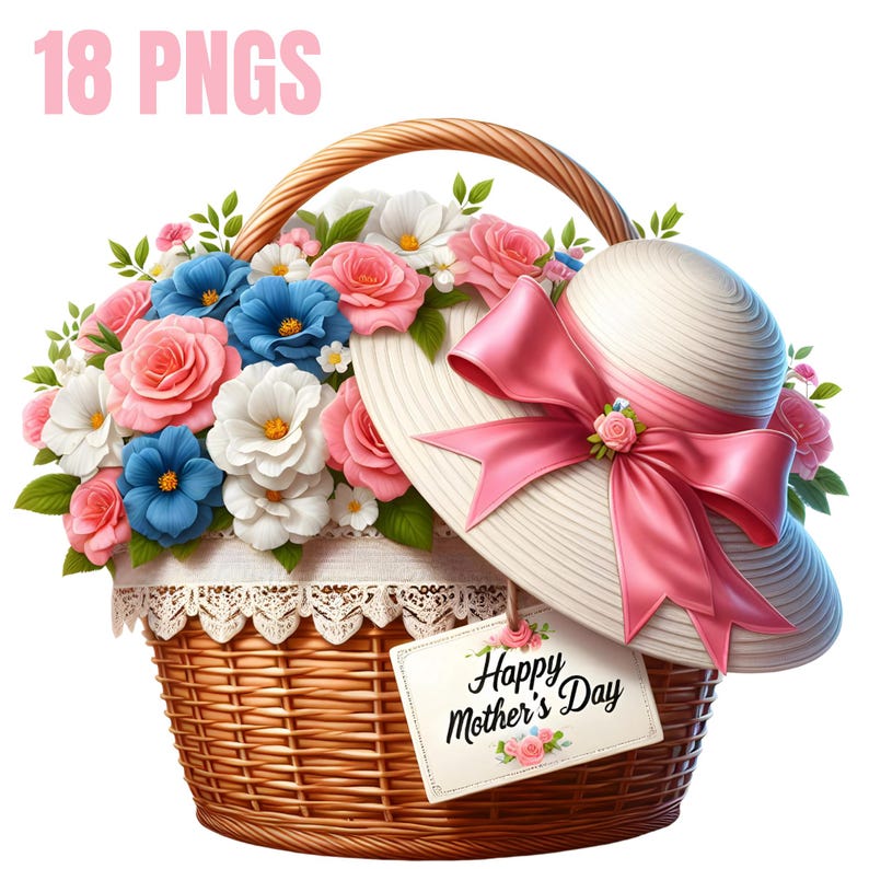 Mother's Day Clipart, Happy Mothers Day PNG, Mother's Day Sublimation ...