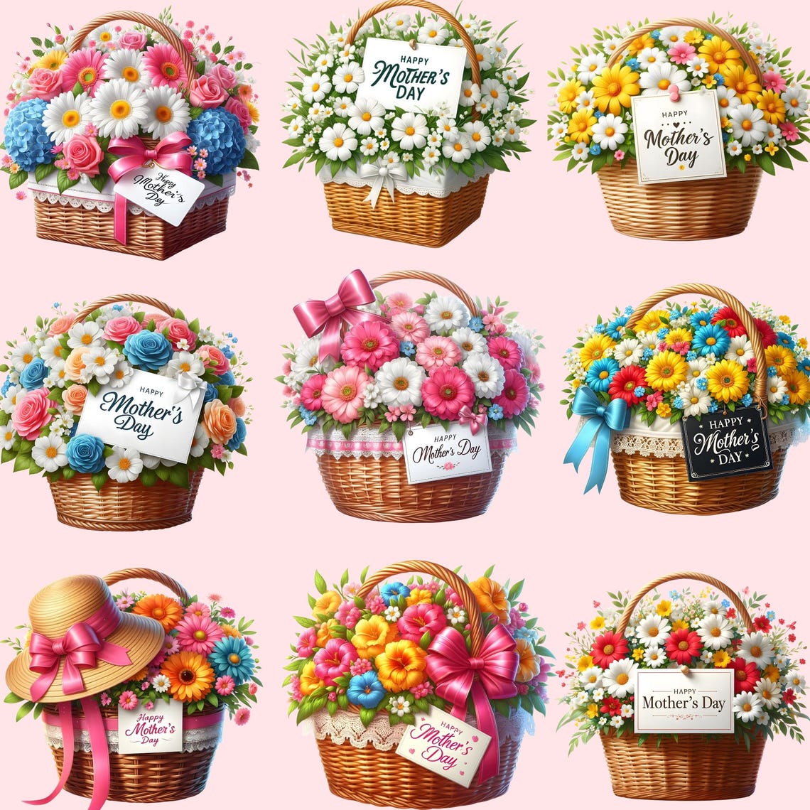 Mother's Day Clipart, Happy Mothers Day PNG, Mother's Day Sublimation ...