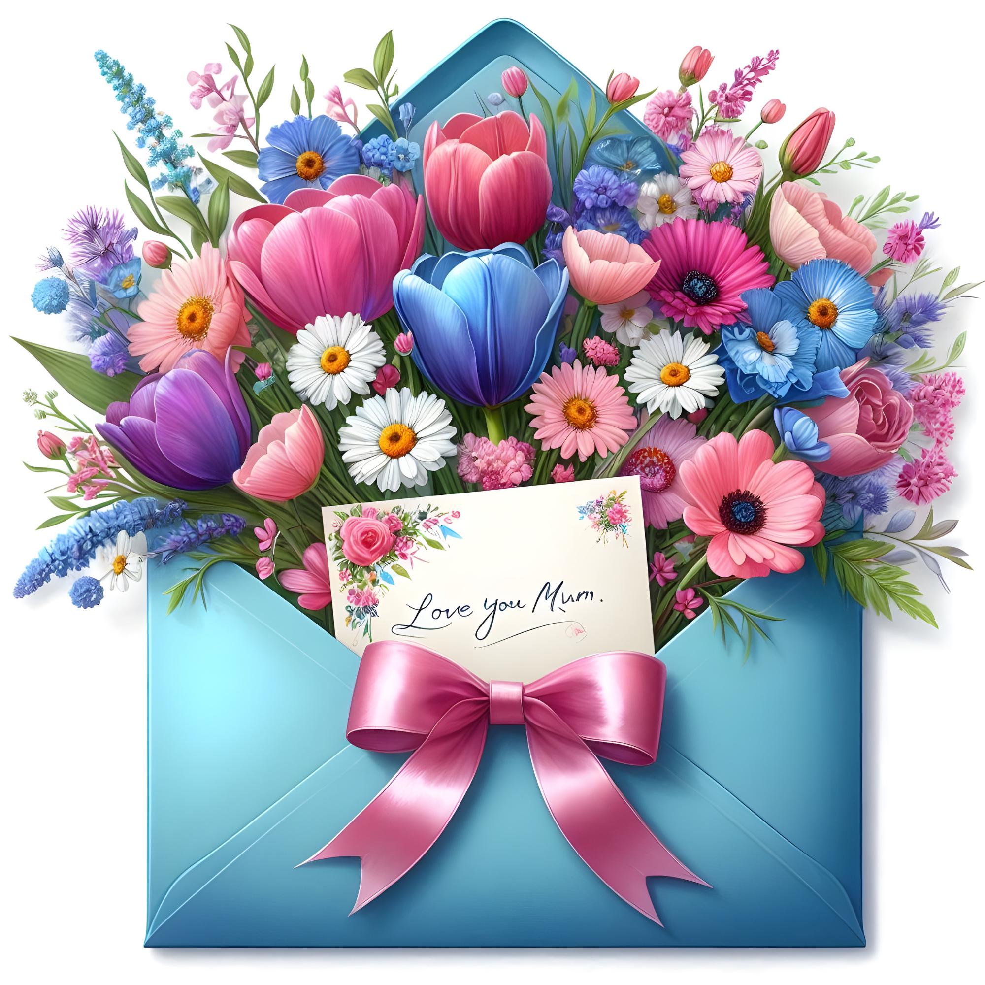 15 Happy Mother's Day Clipart Bundle, Watercolor Mother's Day Flower ...