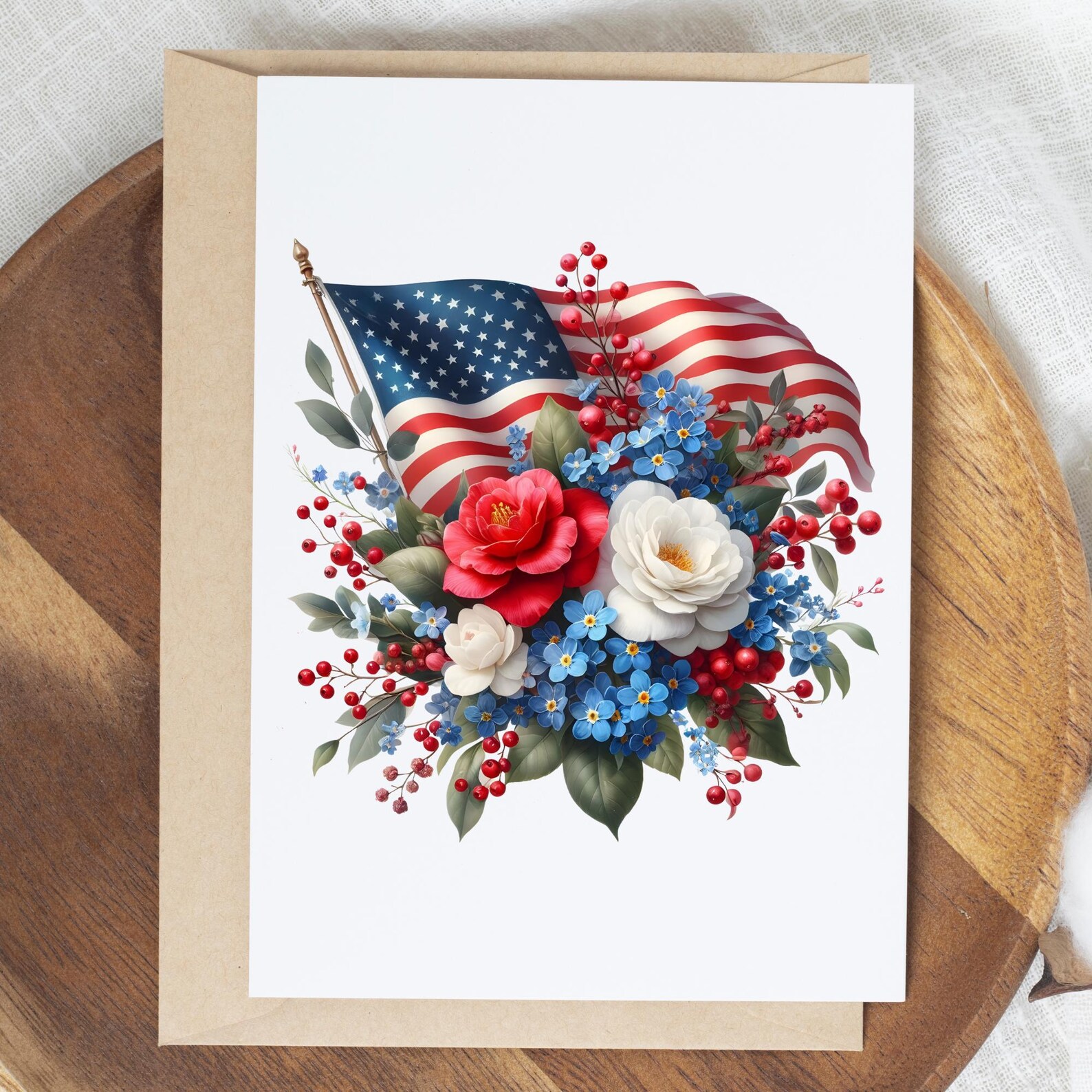 21 Patriotic Bouquet Clipart, 4th of July Clipart, American Art, Flower ...