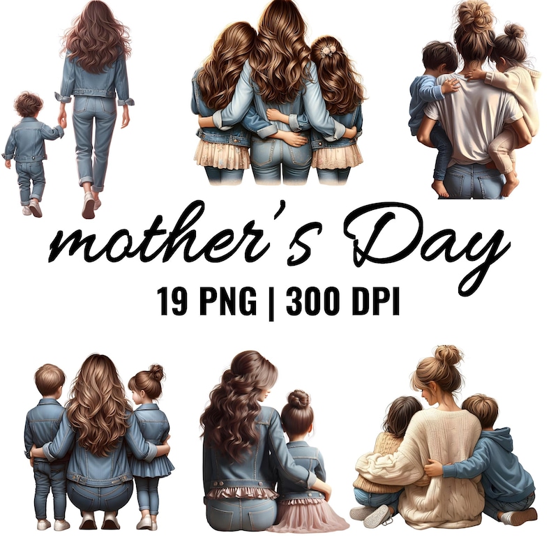 Mothers Day Clipart - Etsy