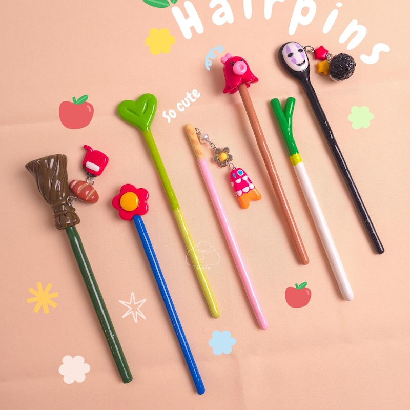 Polymer Clay Hair Sticks - Etsy