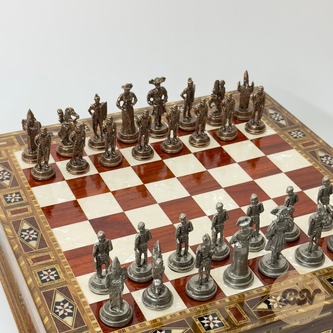 Handmade Collectible Chess Set Personalized Wooden Chess Board - Etsy